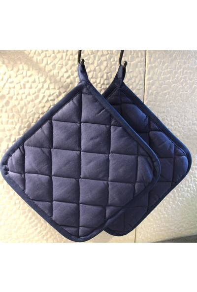 Dede Ev Tekstil 2’li 24 x 24 cm Kumaş Tutacak & Nihale