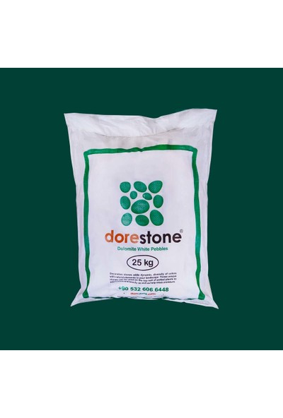 Dorestone Tamburlanmış Beyaz Dolomit Taşı 25 kg 60-100 mm Doğal Taş Dorestone Tamburlanmış Beyaz Dolomit Taşı 25 kg 60-100 mm Doğal Taş