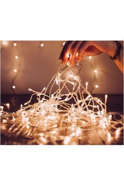 Star Global 10 Metre Fişli Şeffaf Kablolu Günışığı 100 Ledli Peri LED Animasyonlu Star Global 10 Metre Fişli Şeffaf Kablolu Günışığı 100 Ledli Peri LED Animasyonlu