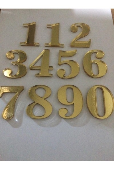 Gendec 5 cm Altın Sarı NO:12345678910 Gendec 5 cm Altın Sarı NO:12345678910