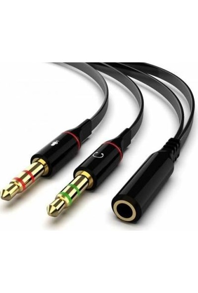 Daytona Sk-04 3.5 mm Mikrofon ve Kulaklık Ayırıcı Birleştirici Aux Splitter Ses KABLOSU-20CM Daytona Sk-04 3.5 mm Mikrofon ve Kulaklık Ayırıcı Birleştirici Aux Splitter Ses KABLOSU-20CM