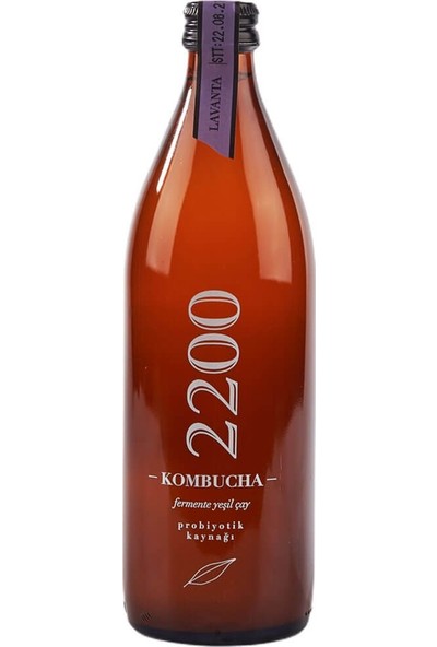 Kombucha 2200 Yeşil Çay Lavanta 500 ml Kombucha 2200 Yeşil Çay Lavanta 500 ml