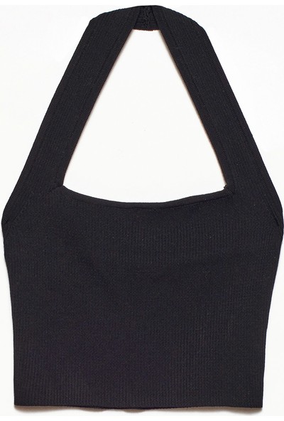 Dilvin 2657 Boyundan Askılı Atlet-Siyah