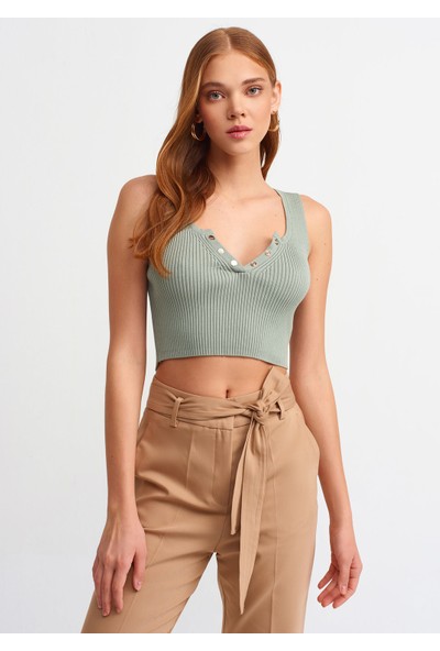 Dilvin 2686 Önü Çıtçıtlı Atlet-Çağla