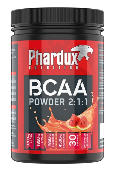 Phardux Nutrition Bcaa Powder Karpuz Aromalı 2:1:1 - 450 gr Phardux Nutrition Bcaa Powder Karpuz Aromalı 2:1:1 - 450 gr