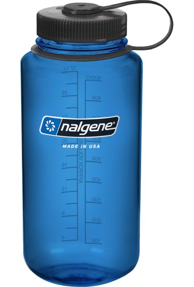 Nalgene 32OZ Wm Blue / Black Cap Tritan Suluk Nalgene 32OZ Wm Blue / Black Cap Tritan Suluk
