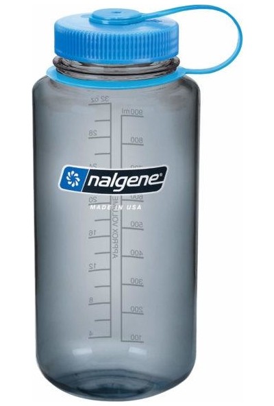 Nalgene 32OZ Wm Gray / Blue Cap Tritan Suluk Nalgene 32OZ Wm Gray / Blue Cap Tritan Suluk