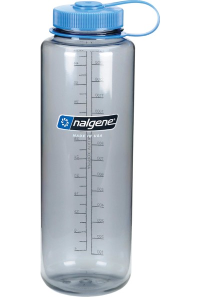 Nalgene 48OZ Wm Gray / Blue Cap Tritan Suluk Nalgene 48OZ Wm Gray / Blue Cap Tritan Suluk