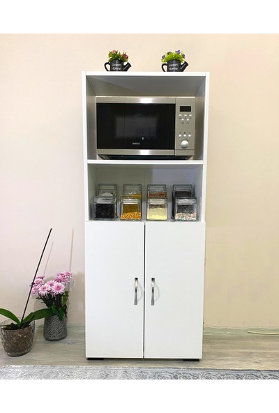 Irmak Mobilya 2 Kapaklı Bölmeli Mikrodalga Fırın Dolabı, Çok Amaçlı Mini Fırın Mutfak Dolabı Irmak Mobilya 2 Kapaklı Bölmeli Mikrodalga Fırın Dolabı, Çok Amaçlı Mini Fırın Mutfak Dolabı