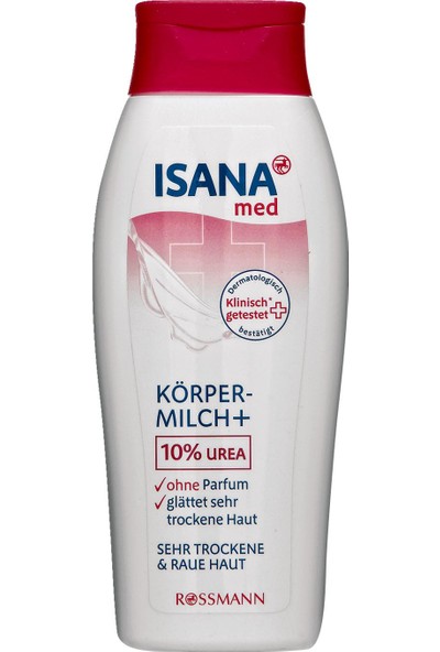 Isana Med Vücut Sütü %10 Üre Içerikli, Çok Hassas Cilt 250 ml