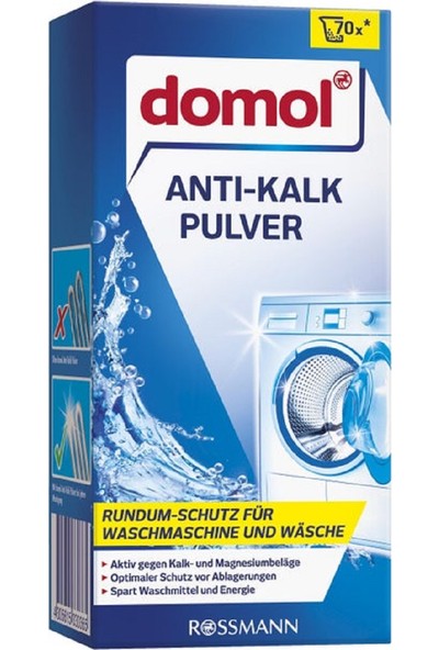 Domol Kireç Önleyici Toz Çamaşırlar ve Çamaşır Makinelerine Özel - Renk Korumalı 900 gr
