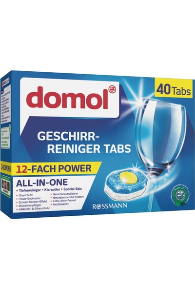 Domol Bulaşık Makinesi Tableti Multi Performans 40'lı
