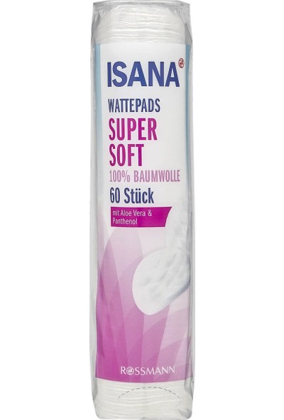 Isana Disk Pamuk Aloe Vera ve Provitamin B5, Süper Yumuşak 60'lı Isana Disk Pamuk Aloe Vera ve Provitamin B5, Süper Yumuşak 60'lı