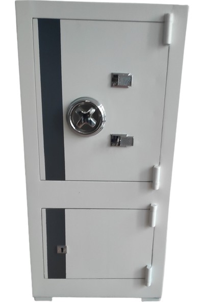 Sur Çelik Anahtarlı Para Kasası 105 cm Beyaz