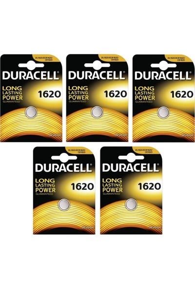 Duracell Düğme Pil 1620 3 Volt 5'li Duracell Düğme Pil 1620 3 Volt 5'li