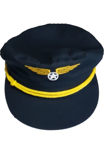 Pandoli Lacivert Renk Bebek Pilot Şapkası 2 Yaş 52 cm Çap