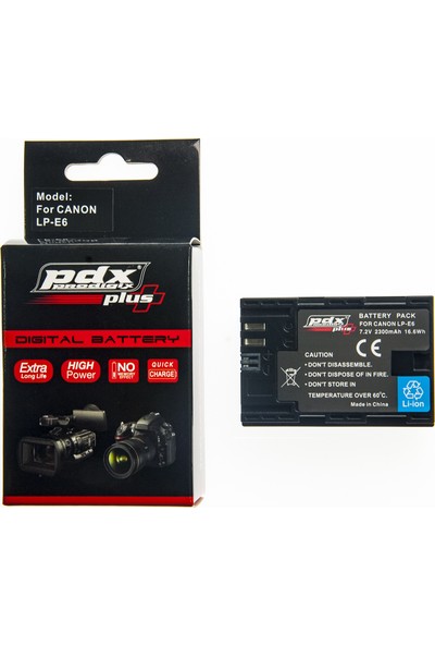 Pdx Canon Lp-E6 Batarya