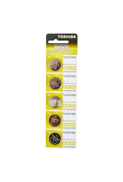 Toshıba Terazi Baskül Pili CR2032 DL2032 ECR2032 3.0V Lithium Pil 5 Adet Toshıba Terazi Baskül Pili CR2032 DL2032 ECR2032 3.0V Lithium Pil 5 Adet