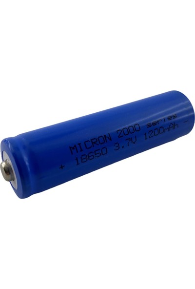 Micron Lityum Pil 1200 Mah 18650 3.7VI Başlı Pil Pil