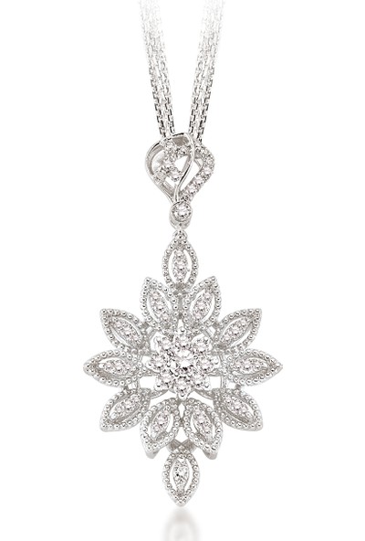 Emel Pırlanta 0.75 ct Pırlanta Fantazi Kolye