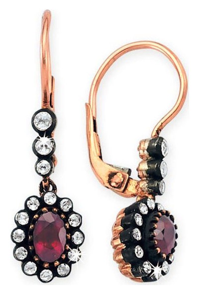 Emel Pırlanta 1.84 ct Elmas Yakut Küpe Emel Pırlanta 1.84 ct Elmas Yakut Küpe