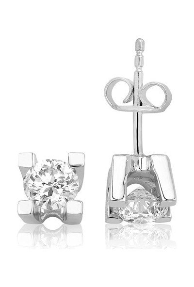 Emel Pırlanta 0.60 ct Pırlanta Tektaş Küpe