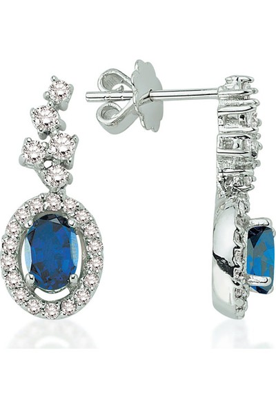 Emel Pırlanta 1.55 ct Pırlanta Safir Küpe Emel Pırlanta 1.55 ct Pırlanta Safir Küpe