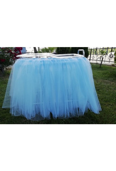 Exiz Ticaret Kristal Tütü Tül Küvöz Eteği 30 M2 Mavi