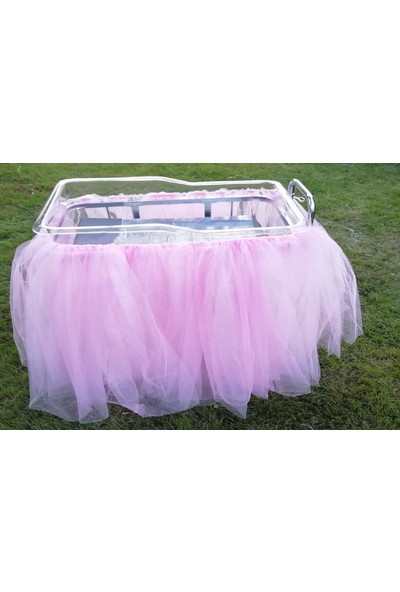 Exiz Ticaret Kristal Tütü Tül Küvöz Eteği 30 M2 2 Pembe