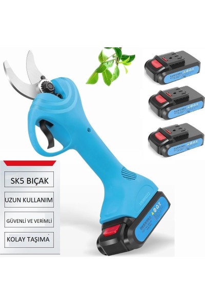 Suca Sc 8602 Akülü Şarjlı Budama Makası 32 mm 3 Akülü