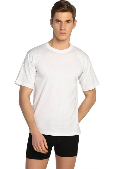 Gümüş İç Giyim Gümüş 3005 Erkek Sıfır Yaka Fanila (Beyaz)