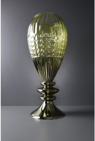 Ambiente Yeşil Cam Vazo 50 cm Ambiente Yeşil Cam Vazo 50 cm