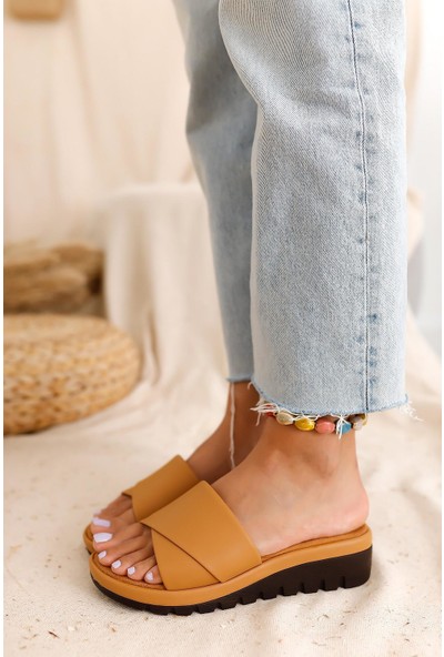 Limoya Yuliana Nud Dolgu Topuklu Ortapedik Terlik (Iç ve Dış Mekan)