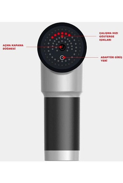 Huramarketing Fascial Gun Masaj Tabancası Masaj Aleti 4 Başlıklı Huramarketing Fascial Gun Masaj Tabancası Masaj Aleti 4 Başlıklı