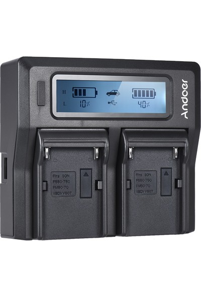 Andoer NP-F970 Çift Kanallı Dijital Kamera Pil Şarj NP-F970 EU (Yurt Dışından) Andoer NP-F970 Çift Kanallı Dijital Kamera Pil Şarj NP-F970 EU (Yurt Dışından)