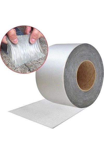 TechnoSmart Çamur Bant Su Sızdırmaz Tamir Çatlak Boru Bandı Isıya Dayanıklı 5 Metre x 5 cm TechnoSmart Çamur Bant Su Sızdırmaz Tamir Çatlak Boru Bandı Isıya Dayanıklı 5 Metre x 5 cm