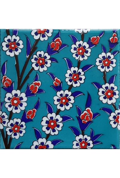 Can Seramik 20*20 Cm CÇ60T Kütahya Çini Karo 5' Li 1 Paket Can Seramik 20*20 Cm CÇ60T Kütahya Çini Karo 5' Li 1 Paket