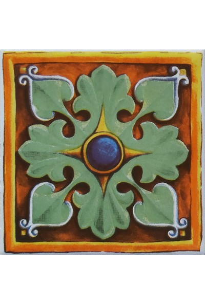 Can Seramik 10*10 Cm Cç22 Kütahya Çini Karo 5'li 1 Paket Can Seramik 10*10 Cm Cç22 Kütahya Çini Karo 5'li 1 Paket