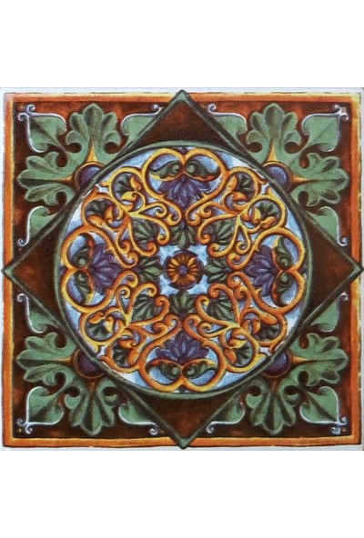 Can Seramik 10*10 Cm Cç27 Iznik Çini Karo 5'li 1 Paket Can Seramik 10*10 Cm Cç27 Iznik Çini Karo 5'li 1 Paket