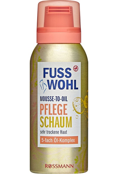 Fusswohl Ayak Bakım Köpüğü Mousse-To Oil- Çok Kuru Ciltler 100 ml Fusswohl Ayak Bakım Köpüğü Mousse-To Oil- Çok Kuru Ciltler 100 ml