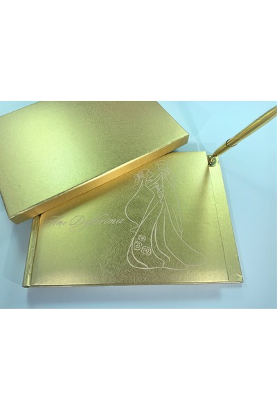 Niyet Anı Defteri- Düğün, Nişan, Kına Için Hatıra Defteri - Gümüş