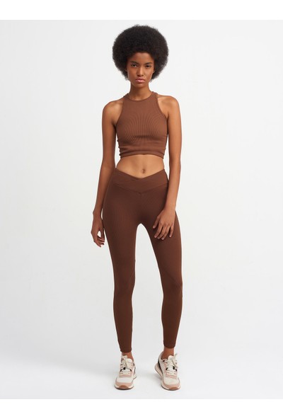 Dilvin 7935 Kemer Detaylı Tayt-Kahve Dilvin 7935 Kemer Detaylı Tayt-Kahve