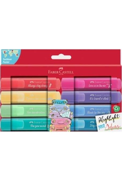 Faber-Castell Fosforlu K 46 Pastel R, 8x Kart 2021