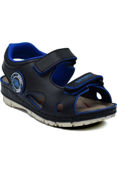 Erkek Çocuk Lacivert / Bej Sandalet Terlik