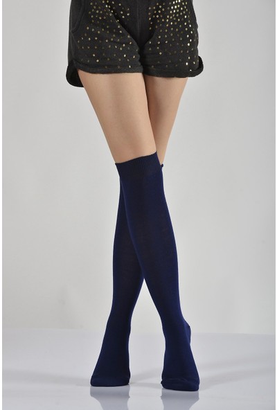 Lateks Dizüstü Kadın Çorabı - Lacivert