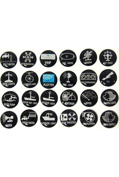 Sealux Kontrol Panelleri Içinyapışkanlı Çıkartma 24 Ad.s