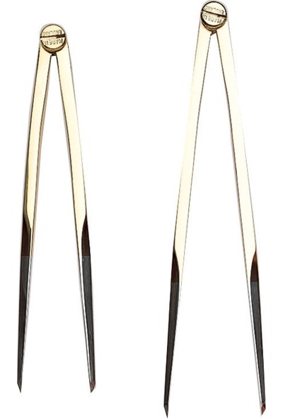 Sealux Düz Pirinç Pergeller - 17,8cm (7