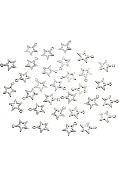 Subu Takı Nikel Kaplamalı Açık Yıldız Takı Pulu 100'lü Subu Takı Nikel Kaplamalı Açık Yıldız Takı Pulu 100'lü