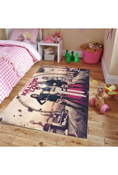 Veronya Blackpink 4 Kaymaz Taban Genç ve Çocuk Odası Halısı Veronya Blackpink 4 Kaymaz Taban Genç ve Çocuk Odası Halısı