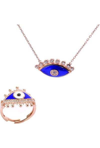 Som Gümüş Tesbih 925 Ayar Gümüş Baget Taşlı Set